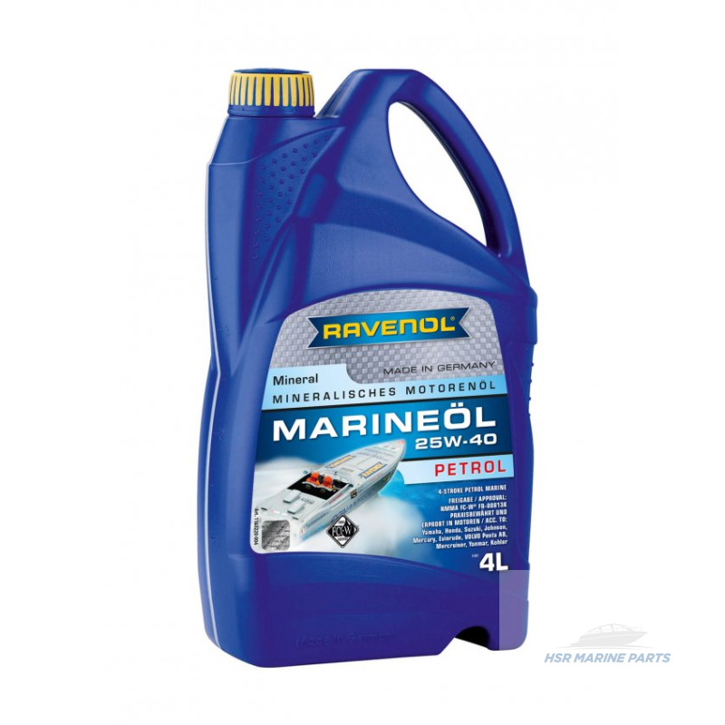 4L, Liter, Oil, Engine Oil, 25W-40, Marine, Inboard, For, Mercruiser ...